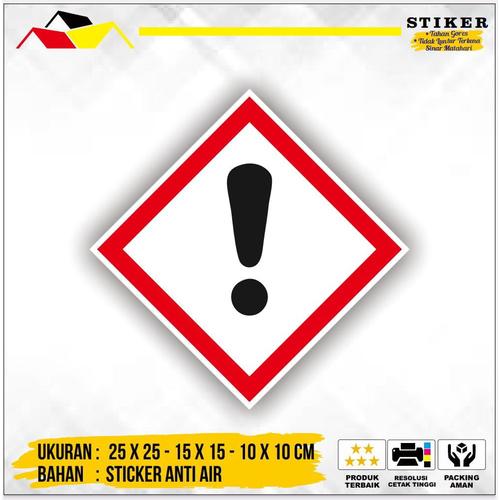 Jual Stiker Label Tanda Simbol Limbah B3 Stiker Hazmat Iritasi - 10 x ...