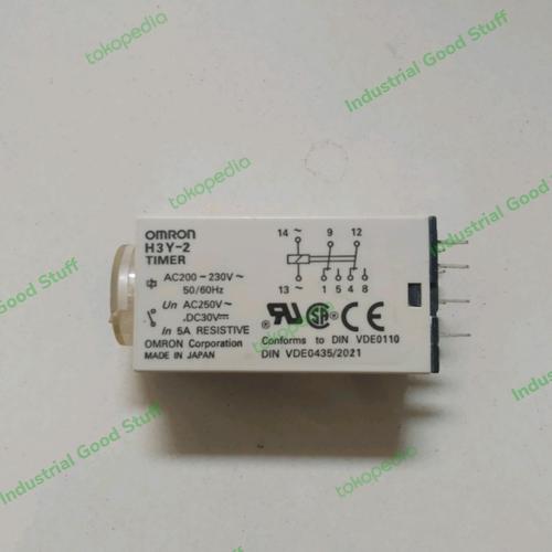 Jual Omron Delay Timer Relay H3Y 2 5 second Source 220vAC 5A Load Kaki 8 - Kota Probolinggo ...