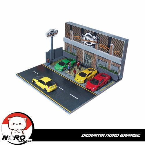 Promo Diorama Restaurants - Hollywing | Hot wheels . Skala 1:64 - Kab ...