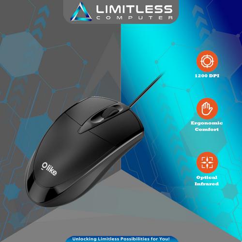 Promo Olike M102 Optical Sensor 1200 DPI Office Wired Mouse Kabel ...