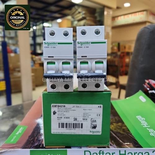 Jual MCB Schneider 2p ic60h - IC60H 16A A9F84216 New Original - 25A - Jakarta Pusat - CAHAYA ...