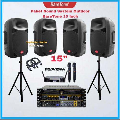 Jual Paket Sound System BareTone Speaker Outdoor 15 Inch Amplifier ...