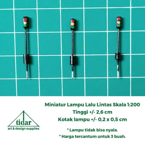 Jual MH - Miniatur Lampu Lalu Lintas Skala 1:200 - Traffic Light ...