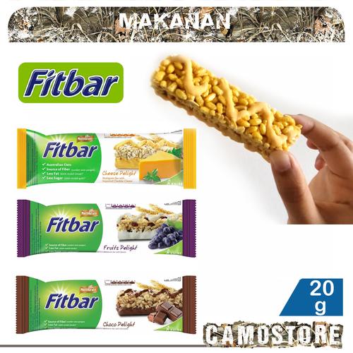 Jual Fitbar Protein Bar 20 gram Cemilan Sehat Fruit Coklat Keju ...