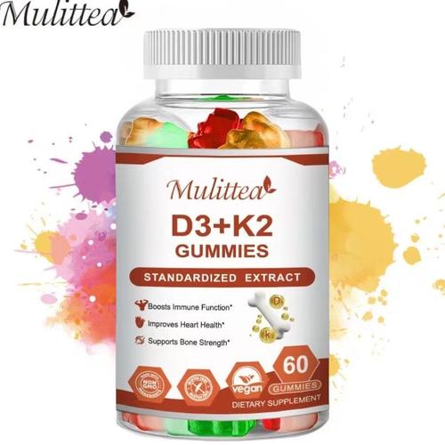 Jual Multitea Vitamin D3 K2 70 mcg Gummies untuk Kesehatan Tulang, Gigi ...