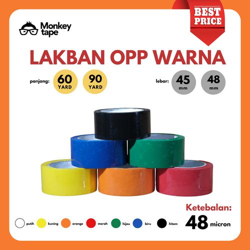 Promo Lakban OPP Warna MERK MONKEY TAPE 12 & 24 MM (Kualitas PREMIUM ...