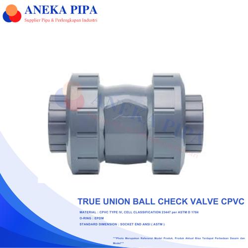Jual Ball Check Valve CPVC 1/2 Inch Socket ANSI - Kota Tangerang ...