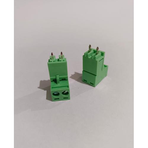 Jual Terminal blok 2 pin 5.08 mm plugable connector konektor hijau ...