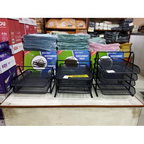 Jual Document Tray 3 Tier / Rak Susun Besi / Bak Surat 3 Susun VTec-BS ...