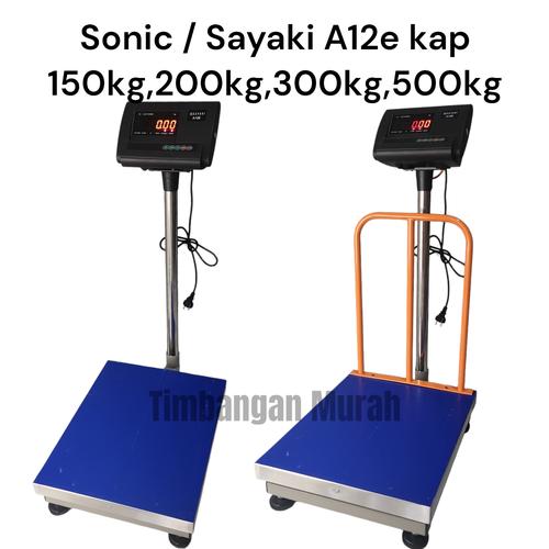 Jual Timbangan digital, ekspedisi SONIC / SAYAKI A12E kap 150Kg - 300kg/500kg, SAYAKI - Jakarta ...