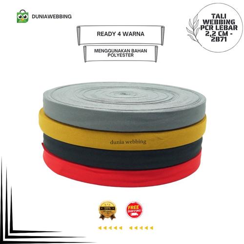 Jual Tali Webbing PCR Polyester Lebar 2,2 cm Panjang 90 meter - 2B71 ...
