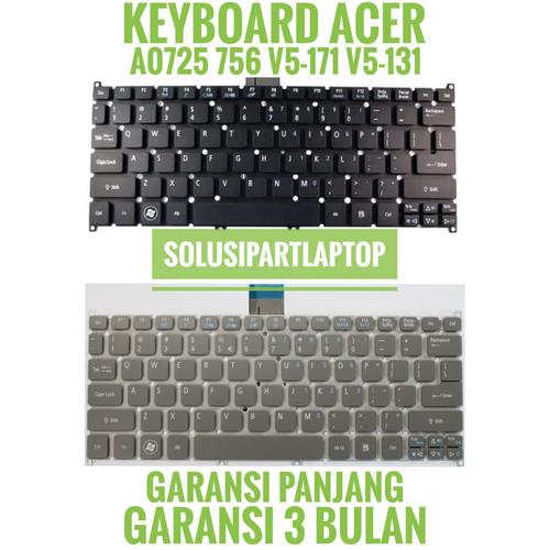 Jual Keyboard Acer 756 725 V5-123 S3 Grey - BLACK - Kota Tangerang ...