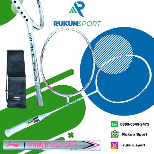 Jual Raket Badminton LINING AXFORCE LIGHT CANNON (White) - Jakarta ...