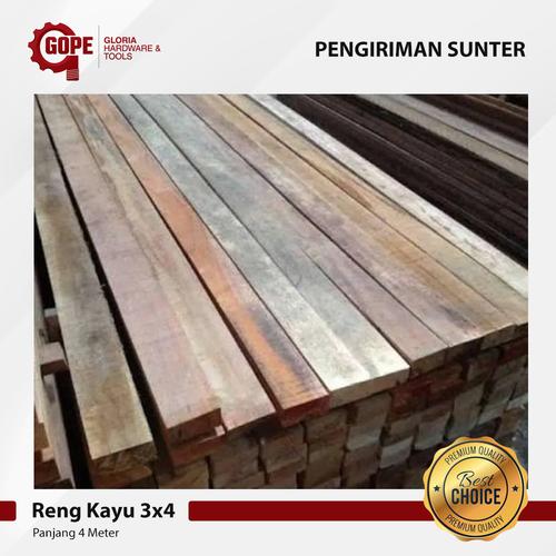 Jual Reng Kayu Meranti Kamper Ukuran 3 x 4 - Meranti - Jakarta Utara ...