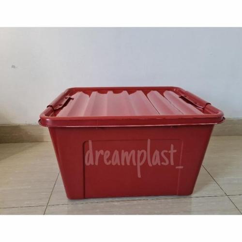 Jual NEW !!! CONTAINER BOX CONTAINER KOTAK PLASTIK 50 LITER DENGAN RODA ...