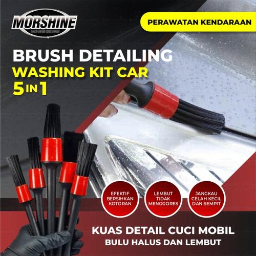Jual MORSHINE Kuas Detailing Brush Mobil Interior Eksterior Anti Lecet ...