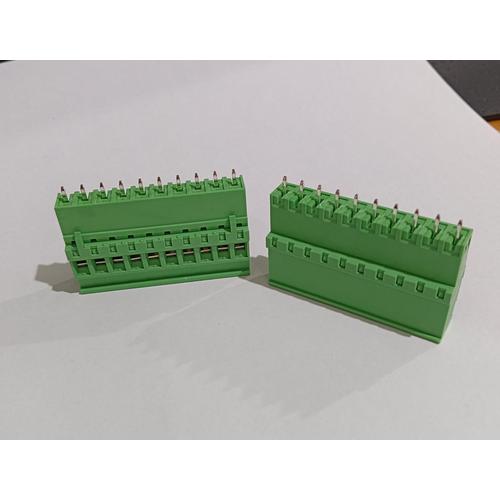 Jual Terminal blok 10 pin 5.08 mm plugable connector konektor hijau ...