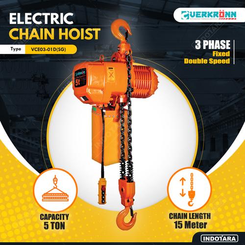 Promo Electric Chain Hoist 3 Phase Double Speed 5 Ton Verkronn VCE05 ...