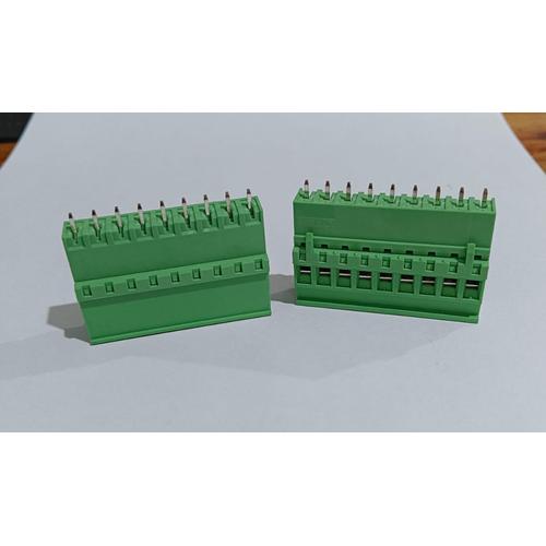 Jual Terminal blok 9 pin 5.08 mm plugable connector konektor hijau ...