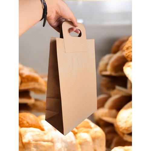 Jual PBSH3020 - paper bag /kantong kertas roti kue dengan pegangan - 20 ...