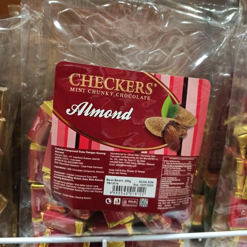 Jual checkers mini chunky chocolate almond 400gr - Jakarta Selatan ...