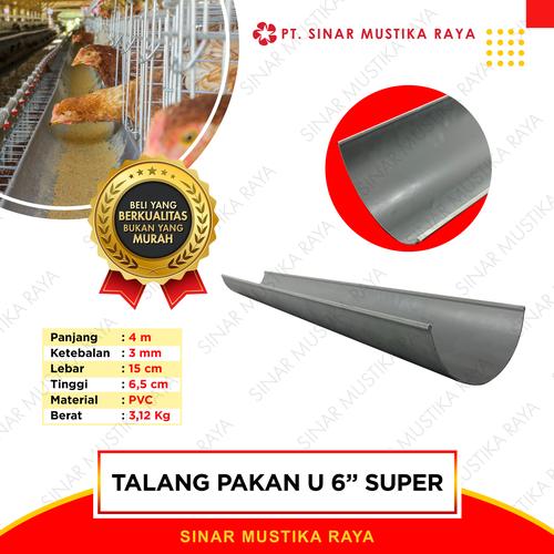 Jual Talang Pakan PVC Ayam Petelur Layer Model U 6" SUPER Quality ...