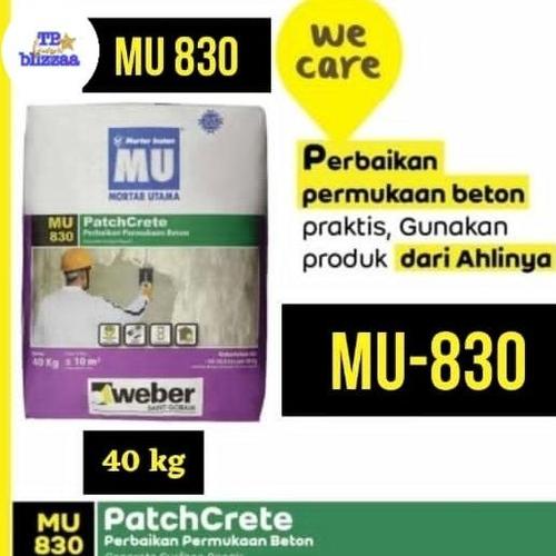 Jual New Mortar Utama MU 830 Perbaikan Permukaan Beton PatchCrete 40 kg ...