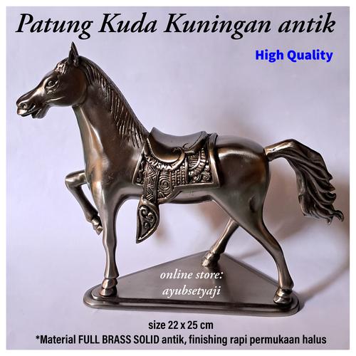 Jual Kuda Pelana Kuningan Dekorasi Patung Kuda ukir miniatur Kuda ...