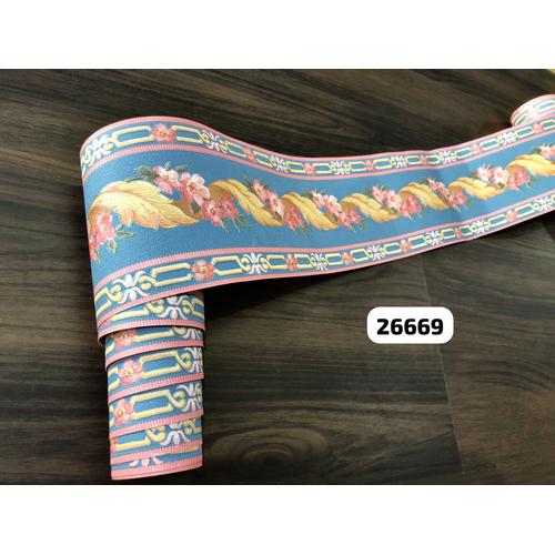 Jual Wallpaper Dinding Kamar Motif Bunga Pink Border List Pembatas ...