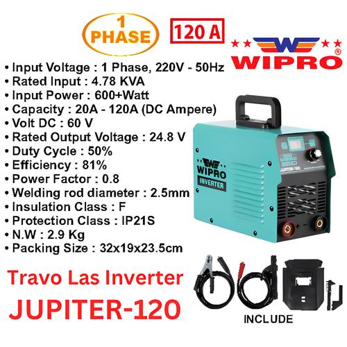 Jual Travo Las Inverter WIPRO JUPITER-120 / Mesin Las DC IGBT 1 Phase ...