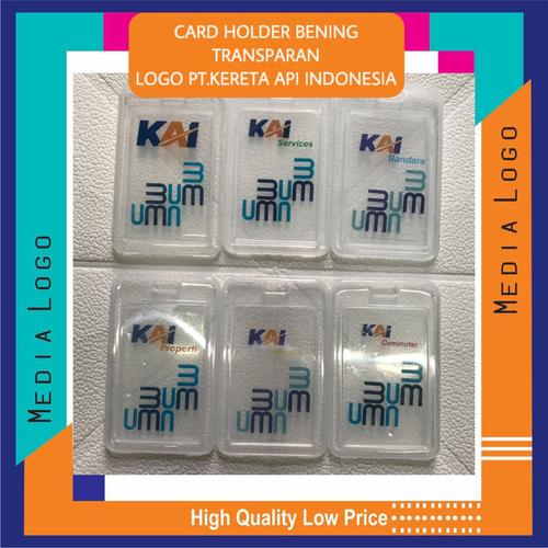 Jual TEMPAT KARTU ID CARD BENING TRANSPARAN, 2 SISI LOGO KAI - KAI ...