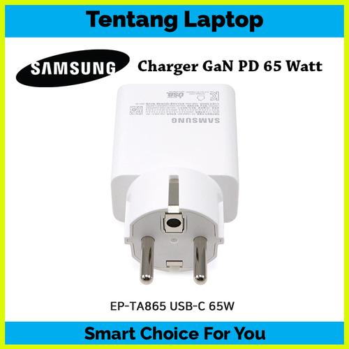 Jual SAMSUNG Charger GaN PD 65 Watt Type USB C Super Fast Charging 65 ...