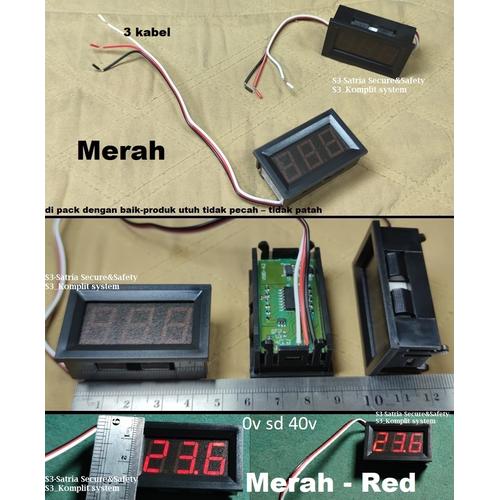 Jual 3kabel merah angka display dc 3v 5v 6v 7v 8v 12v 13,8v 14,6v 18v ...