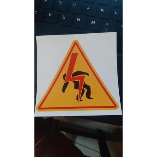 Jual SIGN LABEL STICKER DANGER LISTRIK BAHAYA 10X10 STIKER K3 RAMBU ...