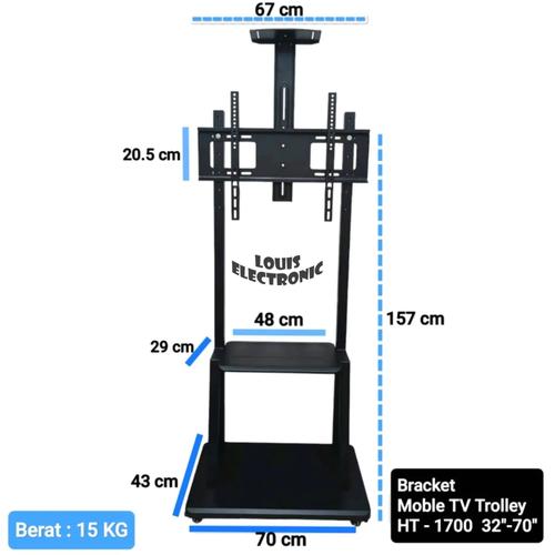 Jual Stand TV LCD LED 32" - 70" HT1700 Kokoh Full Besi Kualitas Bagus ...
