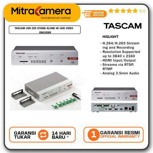 Jual TASCAM VSR-265 Stand-Alone 4K UHD Video Encoder/Decoder - Jakarta ...