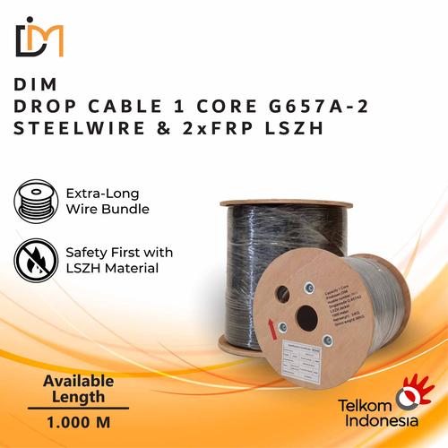 Jual Kabel Dropcore 1 core Dropwire 1ROLL Kabel FO 3 sling Drop Core ...