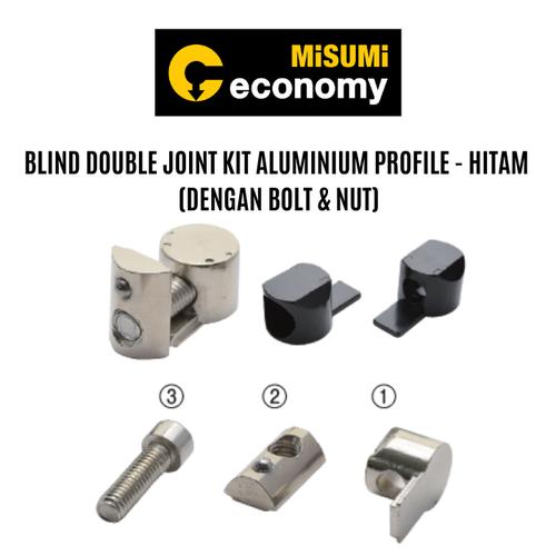 Jual Blind Double Joint Kit Aluminium Profile - Hitam (dengan bolt ...