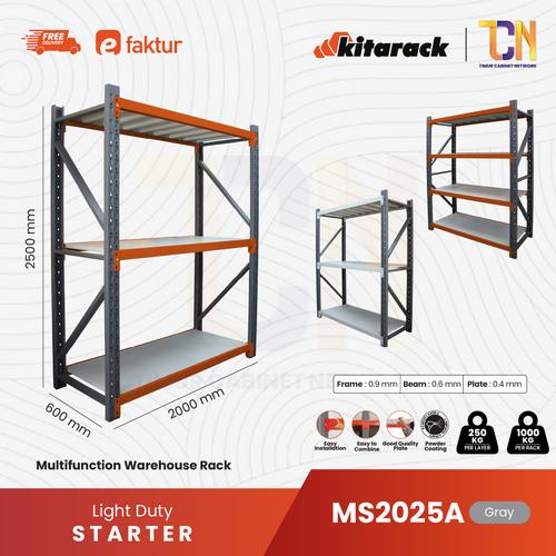 Promo MS2025 Abu Series KITARACK STARTER MS SERIES WAREHOUSE RACK LIGHT ...