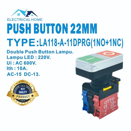 Jual Double Push Button With Lampu 22mm Merah+Hijau OTTO - Kota Surabaya - Electrical Home ...