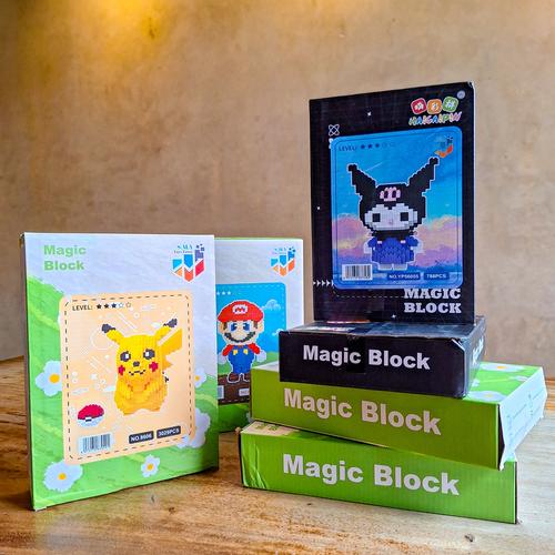 Jual Nano Blocks Pokemon Super Mario Kuromi 3D Model Kartun, Mainan ...