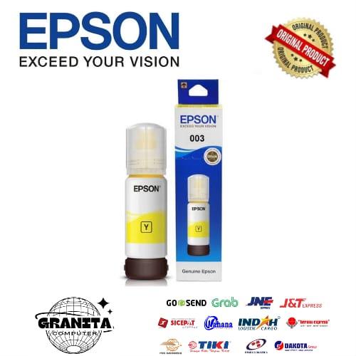 Jual Tinta Epson 003 Yellow untuk printer L1110 / L3110 /L3150 / L5190 ...