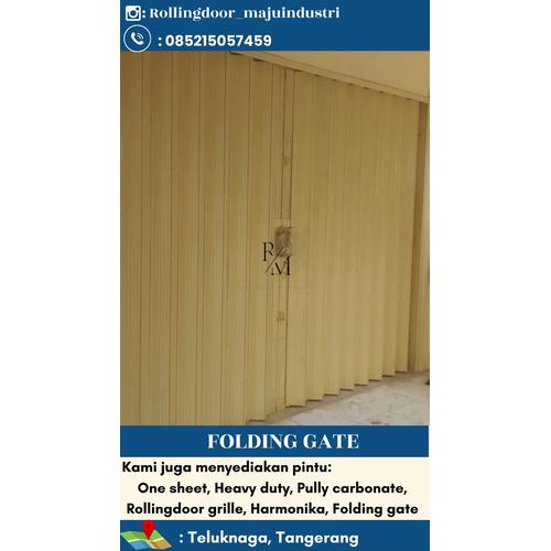Jual Pintu folding gate, bahan baja dengan ketebalan 0,5mm standar ...