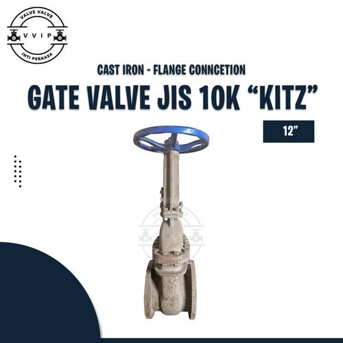 Jual GATE VALVE KITZ CAST IRON JIS 10K RISING STEM - SIZE 12" INCH DN ...