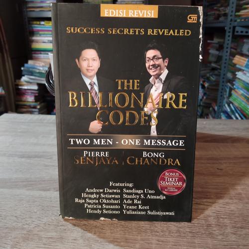 Jual The BILLIONAIRE CODES Edisi Revisi - Bong Chandra - Kab. Bekasi - DAVINASTORE7 | Tokopedia