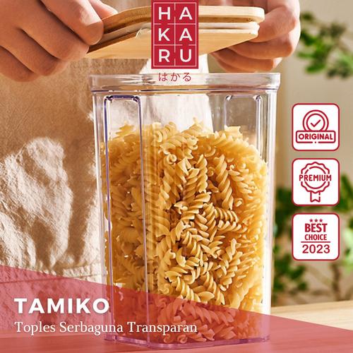 Promo HAKARU - TAMIKO Toples Tutup Kayu Cemilan Airtight Wadah Snack ...