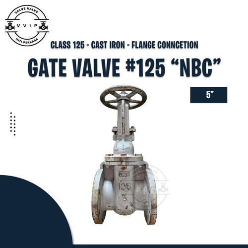 Jual GATE VALVE FLANGE ANSI CLASS #125 CAST IRON CI - SIZE 5" INCH ...