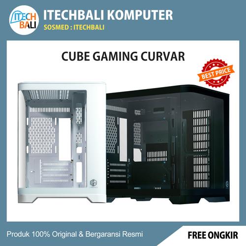 Jual Casing Cube Gaming CURVAR M-ATX | ITECHBALI - Hitam - Kota ...