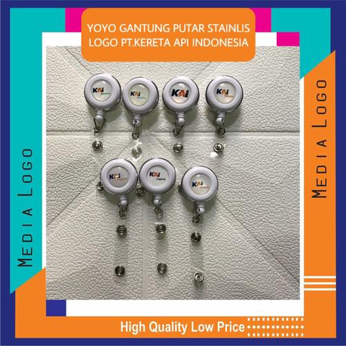 Jual YOYO ID CARD PUTAR STAINLESS -LOGO PT KAI (Persero) Terbaru ...