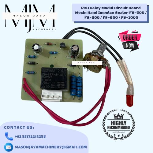 Jual PCB Relay Modul Circuit Board Mesin Hand Impulse Sealer FS-500 ...